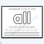 all Sight Word Playdough Mat