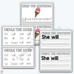 will Sight Word Mini Book