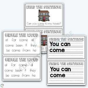 come Sight Word Mini Book