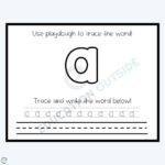 a Sight Word Playdough Mat