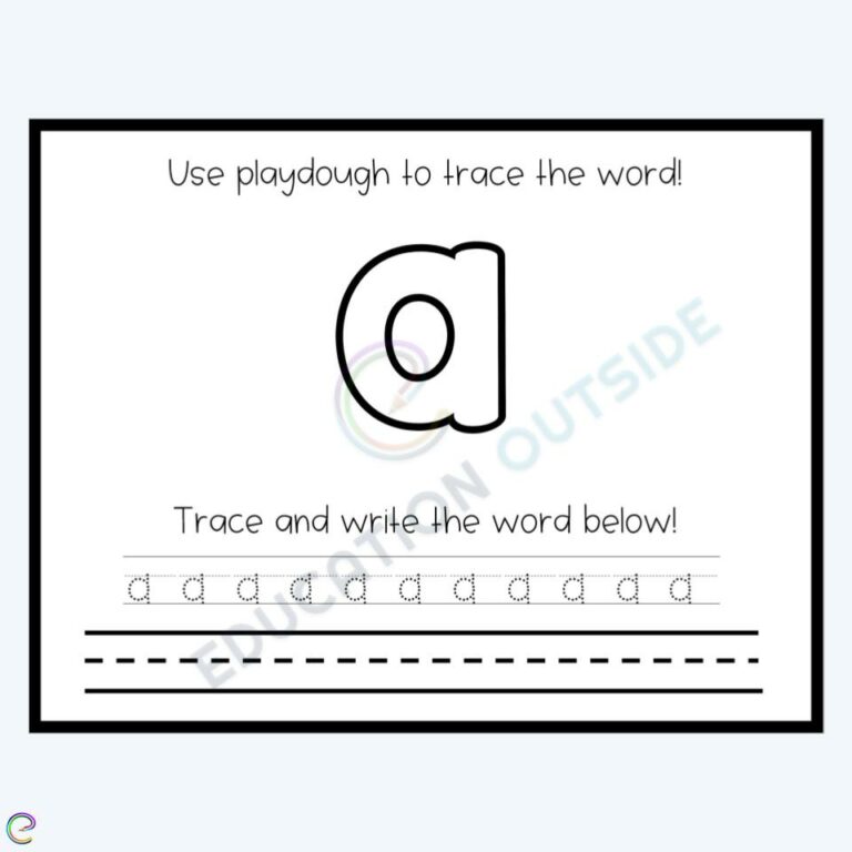 a Sight Word Playdough Mat