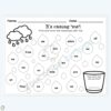 me Sight Word Raindrop Coloring Page