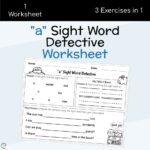 a Sight Word Detective Worksheet