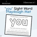 you Sight Word Playdough Mat