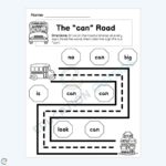 can Sight Word Drive The Bus Worksheet
