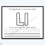 Letter L - Playdough Mats