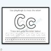 Letter C - Playdough Mats