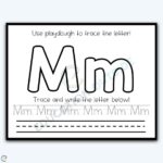 Letter M - Playdough Mats