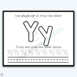 Letter Y - Playdough Mats