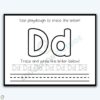 Letter D - Playdough Mats