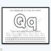 Letter Q - Playdough Mats