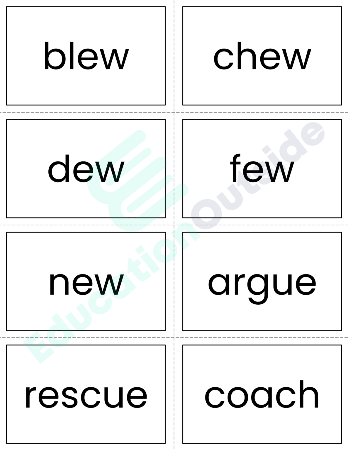 Vowel Team Bingo - 8 and 24 Square Grids Included!