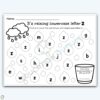 Lowercase Letter z - Raindrop Coloring Page