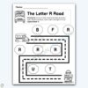 Capital Letter R - Drive The Bus Activity Page