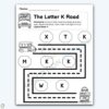 Capital Letter K - Drive The Bus Activity Page