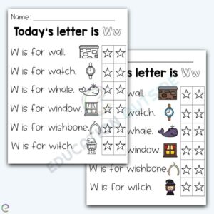 11 Wonderful Letter W Worksheets - Interactive Letter Practice (2023 ...