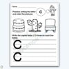Capital Letter C - Writing Practice + Coloring Page