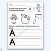 Capital Letter A - Writing Practice + Coloring Page