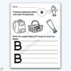 Capital Letter B - Writing Practice + Coloring Page