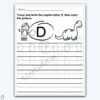 Capital Letter D - Tracing Worksheet - 3 Pack