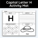 Capital Letter H - Alphabet Activity Mat