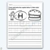 Capital Letter H - Tracing Worksheet - 3 Pack
