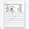 Capital Letter K - Tracing Worksheet - 3 Pack