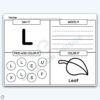 Capital Letter L - Alphabet Activity Mat