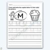 Capital Letter M - Tracing Worksheet - 3 Pack