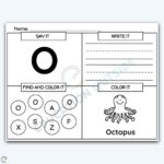 Capital Letter O - Alphabet Activity Mat