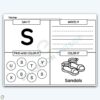 Capital Letter S - Alphabet Activity Mat