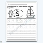 Capital Letter S - Tracing Worksheet - 3 Pack
