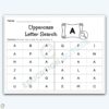 Capital Letter A - Single Letter Search Worksheet