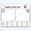 Capital Letter U - Cut, Paste, & Sort The Letters Worksheet