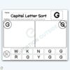 Capital Letter G - Cut, Paste, & Sort The Letters Worksheet