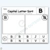 Capital Letter B - Cut, Paste, & Sort The Letters Worksheet