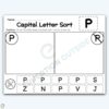 Capital Letter P - Cut, Paste, & Sort The Letters Worksheet (FREE Download)