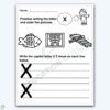Capital Letter X - Writing Practice + Coloring Page