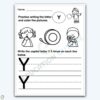 Capital Letter Y - Writing Practice + Coloring Page