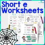 5 Educational and Fun Short e Worksheets - Teaching Resources (2023 ...