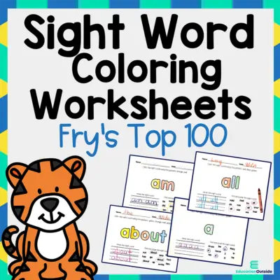 5 Creative and Interactive Sight Word Coloring Pages - No-Prep 2023 ...