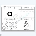 Lowercase Letter a - Alphabet Activity Mat
