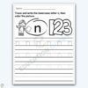 Lowercase Letter n - Tracing Worksheet - 3 Pack