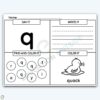 Lowercase Letter q - Alphabet Activity Mat