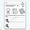 Lowercase Letter q - Writing Practice + Coloring Page
