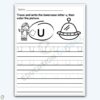 Lowercase Letter u - Tracing Worksheet - 3 Pack