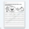 Lowercase Letter w - Tracing Worksheet - 3 Pack