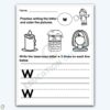 Lowercase Letter w - Writing Practice + Coloring Page