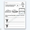 Lowercase Letter y - Writing Practice + Coloring Page