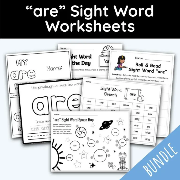 are Sight Word Worksheets - 15 Worksheets Included